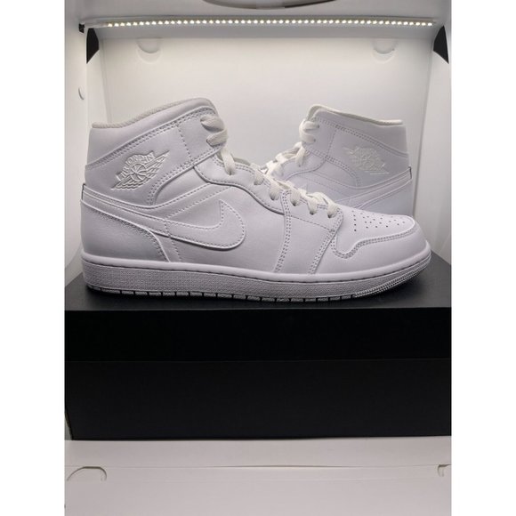 Jordan | Shoes | Nike Air Jordan Mid Triple White 222 Shoes White ...